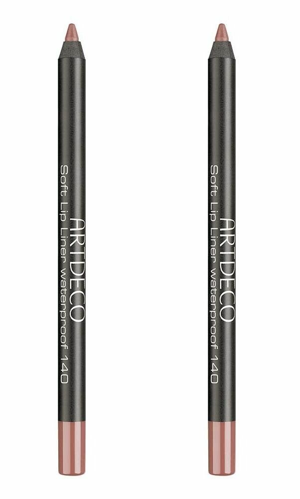 ARTDECO Водостойкий карандаш для губ Soft Lip Liner Waterproof тон 140, 2 штуки