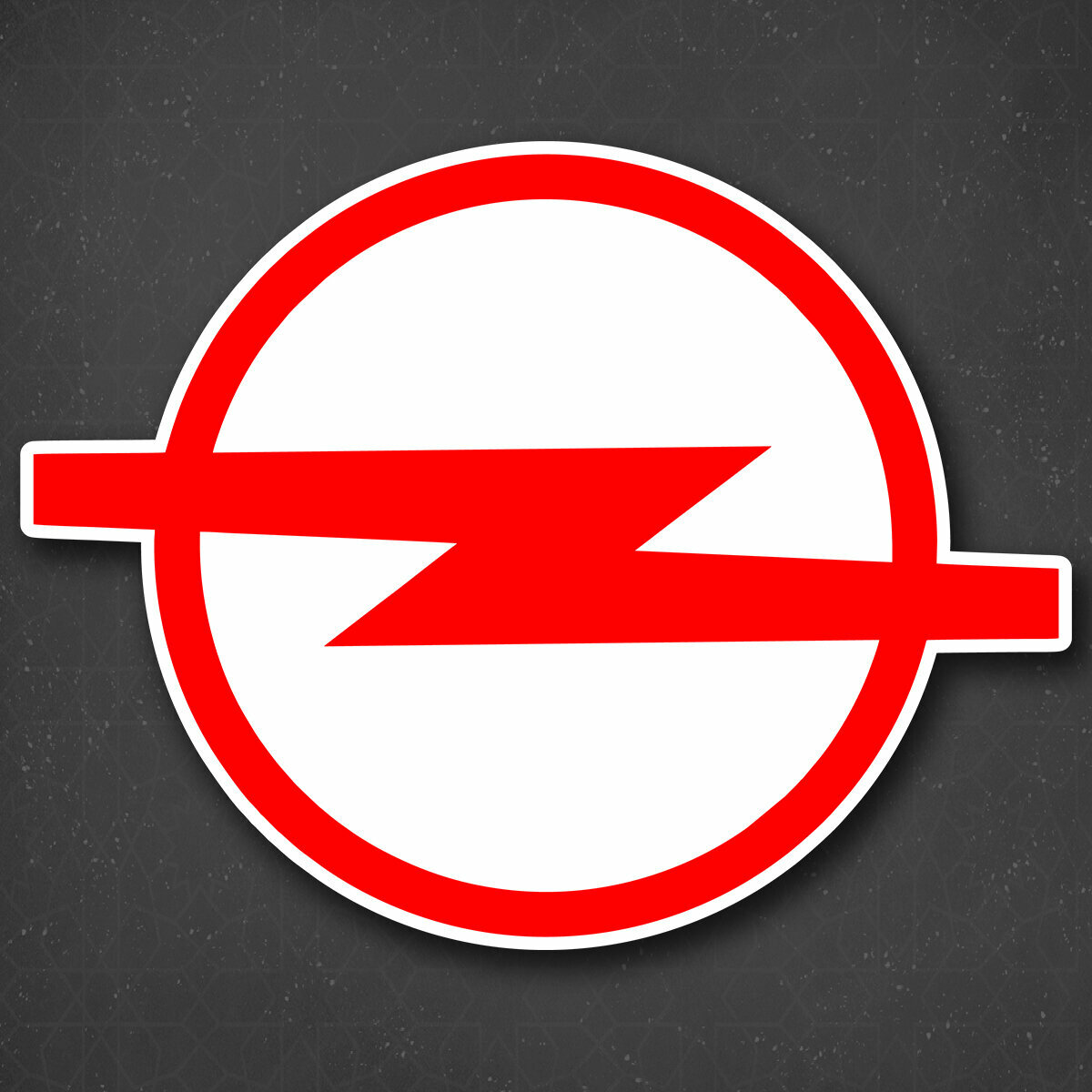Наклейка на авто "OPEL logo - Опель логотип" 24x18 см
