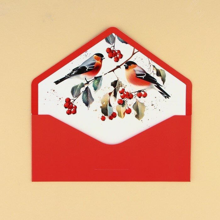 Конверт для денег подарочный «Новогодних чудес», софт тач, тиснение, 19×9 см