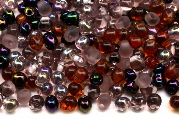 Бисер MIYUKI Drops 3,4мм MIX18 виноградник, микс Vineyard, 10 грамм