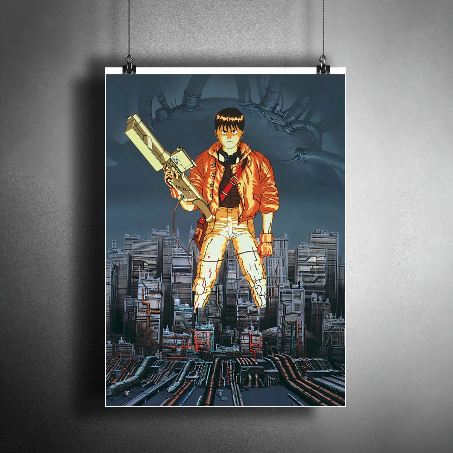 Постер плакат для интерьера "Аниме, манга, мультфильм: Акира. Akira (1987)" / Декор дома, офиса, комнаты, квартиры, детской A3 (297 x 420 мм)
