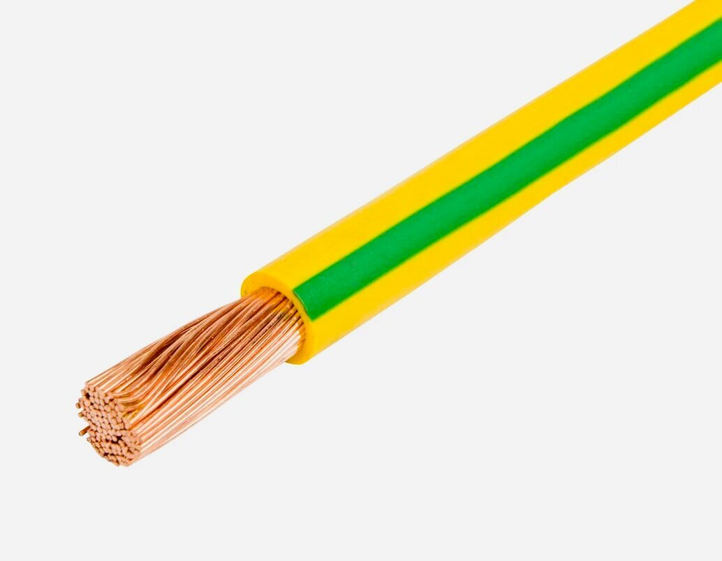 Провод "ПВ3 1x1,5" желто-зеленый, длина 50 м