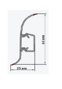 Пластиковый плинтус Salag NGF 56 56 Дуб винный