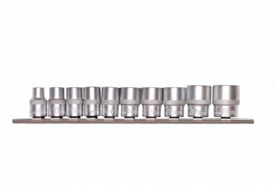 Набор торцевых головок, 3/8", 12-ти гр, CrV, 10шт, 9-19мм// Stels,13607