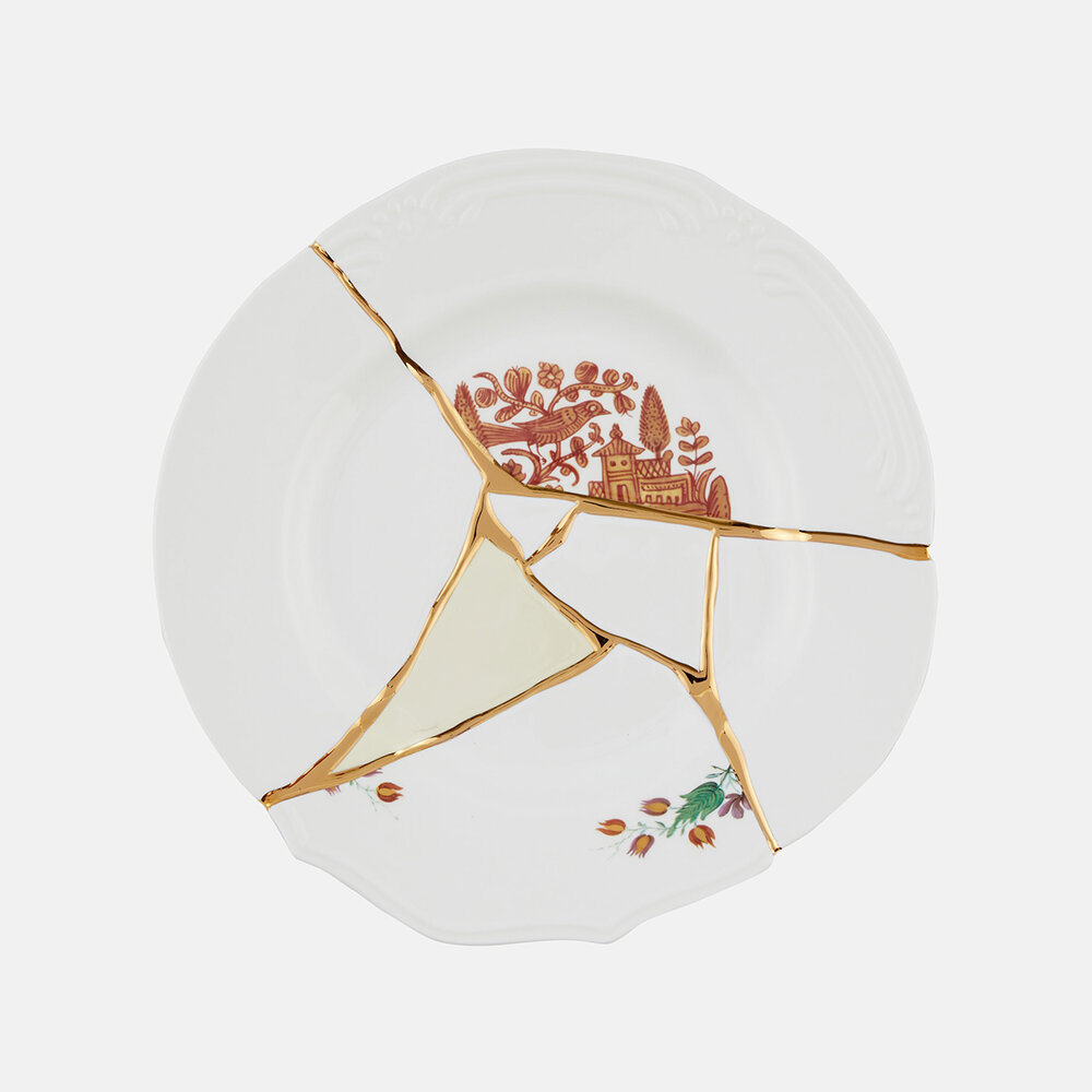 Тарелка Seletti Kintsugi, фарфор, 09611, Италия