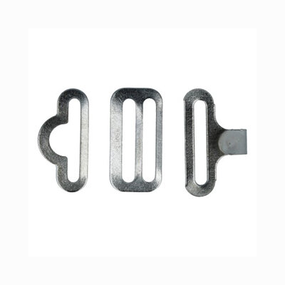 ZBG Застёжка для бабочек и галстуков 18 мм в пакете никель - совместима с изделиями 18 мм