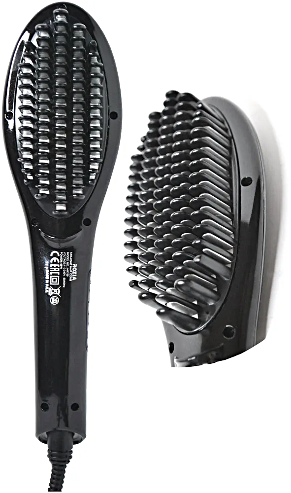 Профессиональная плойка для волос Rozia, Выпрямитель-расческа для волос, Утюжок, Расческа, Уход за волосами, Черный