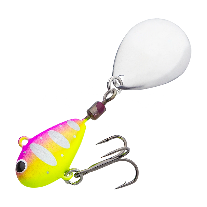 Тейл спиннер UF-Studio Hurricane #Violet Chart - размер 2.5 см