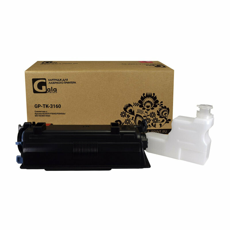 Картридж лазерный Galaprint TK-3160 чер. для Kyocera Ecosys P3045 (чип), 1372892