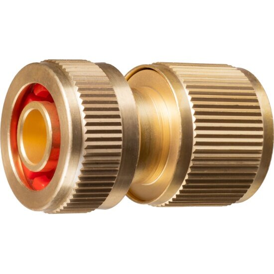 Соединитель Grinda быстросъёмный PROLine BC-12A для шланга, 1/2", с автостопом, из латуни