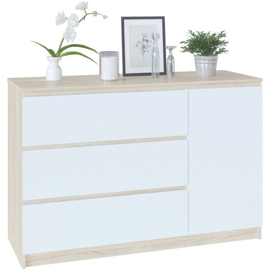 Комод Мебельная Фабрика "сокол" Т-3р Дуб сонома/белый