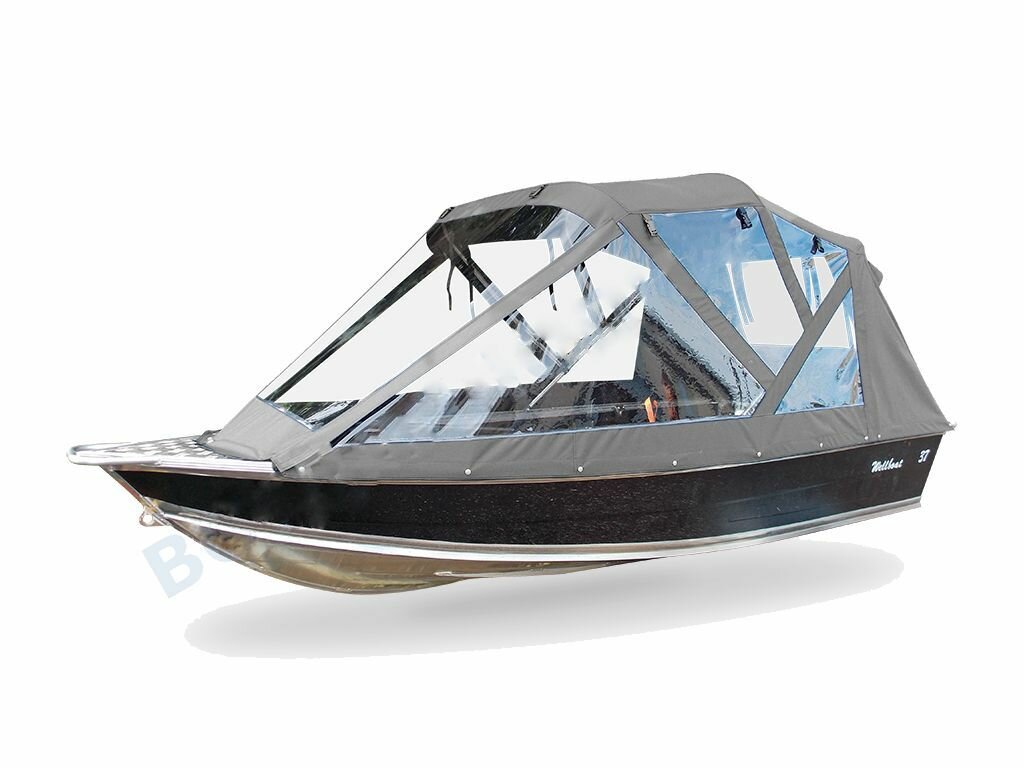 Wellboat-37 Next. Тент ходовой с дугами с креплениями