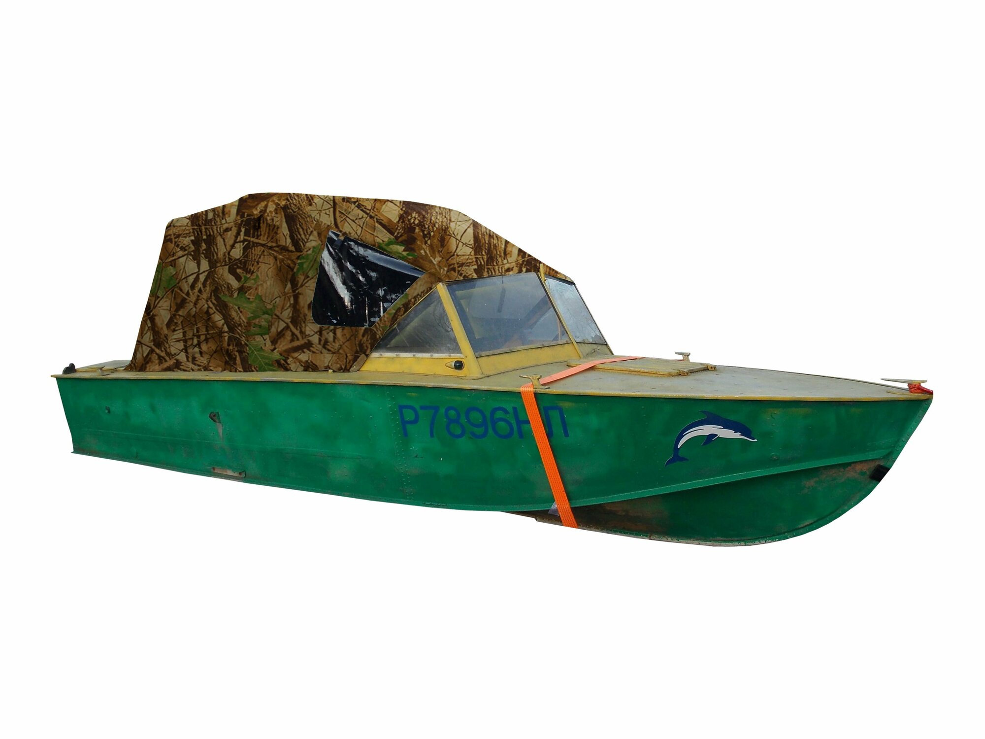 Прогресс-4. Тент ходовой с дугами с креплениями на штатное стекло