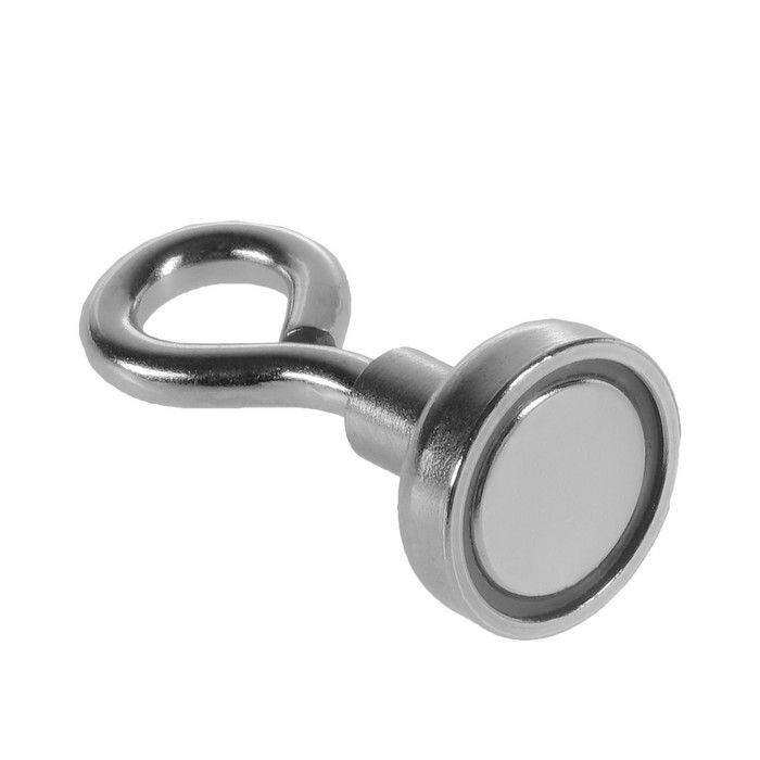 Магнит неодимовый с петлёй, d 20 мм, сцепление 12 кг