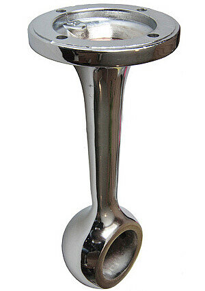 Держатель трубы d25 мм дистанционный торцевой, хром STARFIX (SMF-59971)