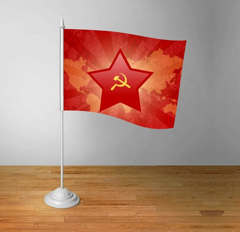 Флажок настольный СССР №2