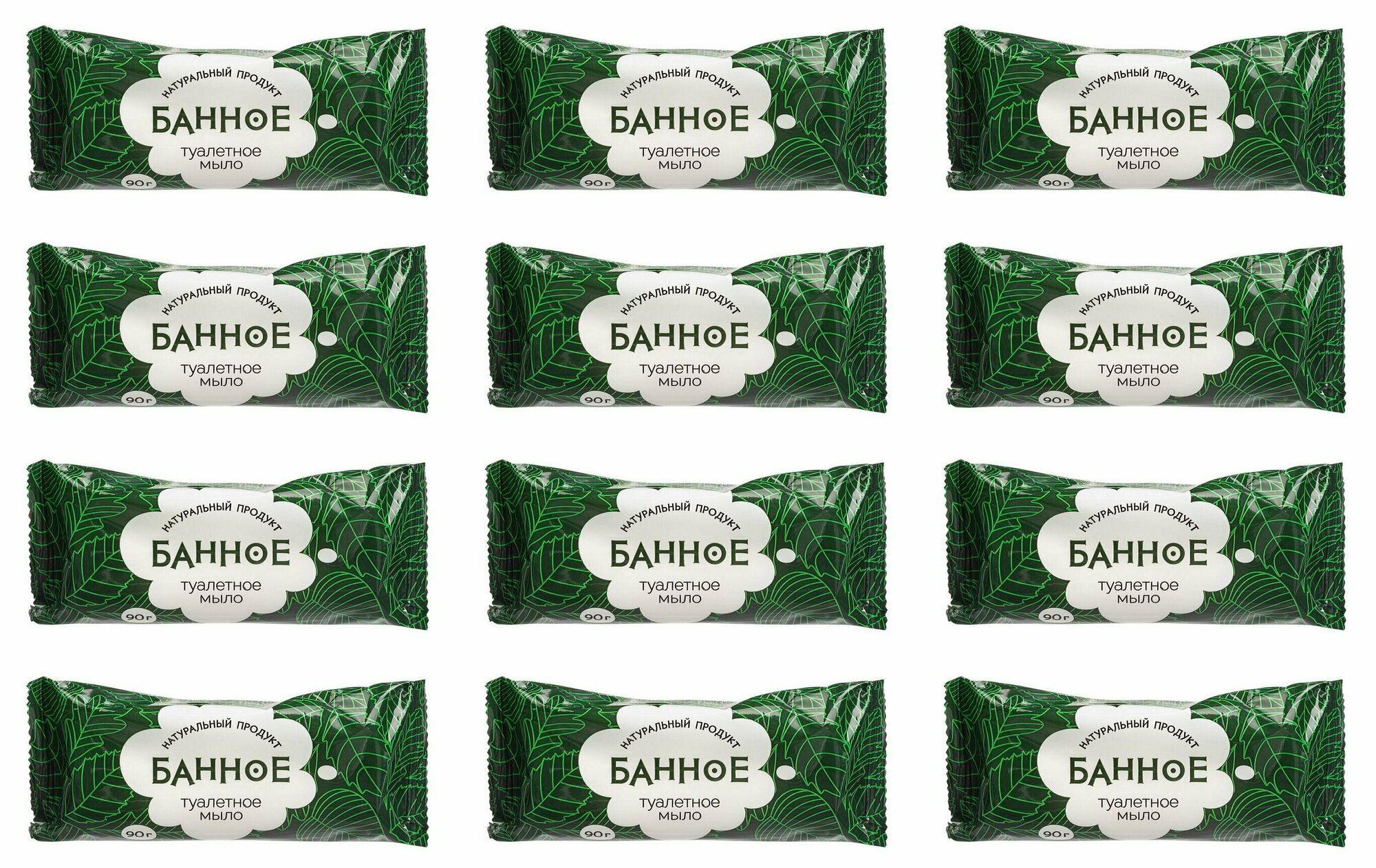 РМЗ Твердое мыло Банное, 100 г, 12 шт
