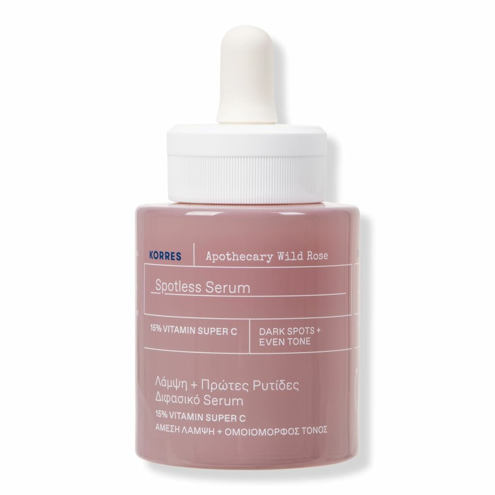 KORRES Сыворотка для лица с экстрактом дикой розы и 15% витамином с Apothecary Wild Rose Spotless Serum 15% Vitamin Super C