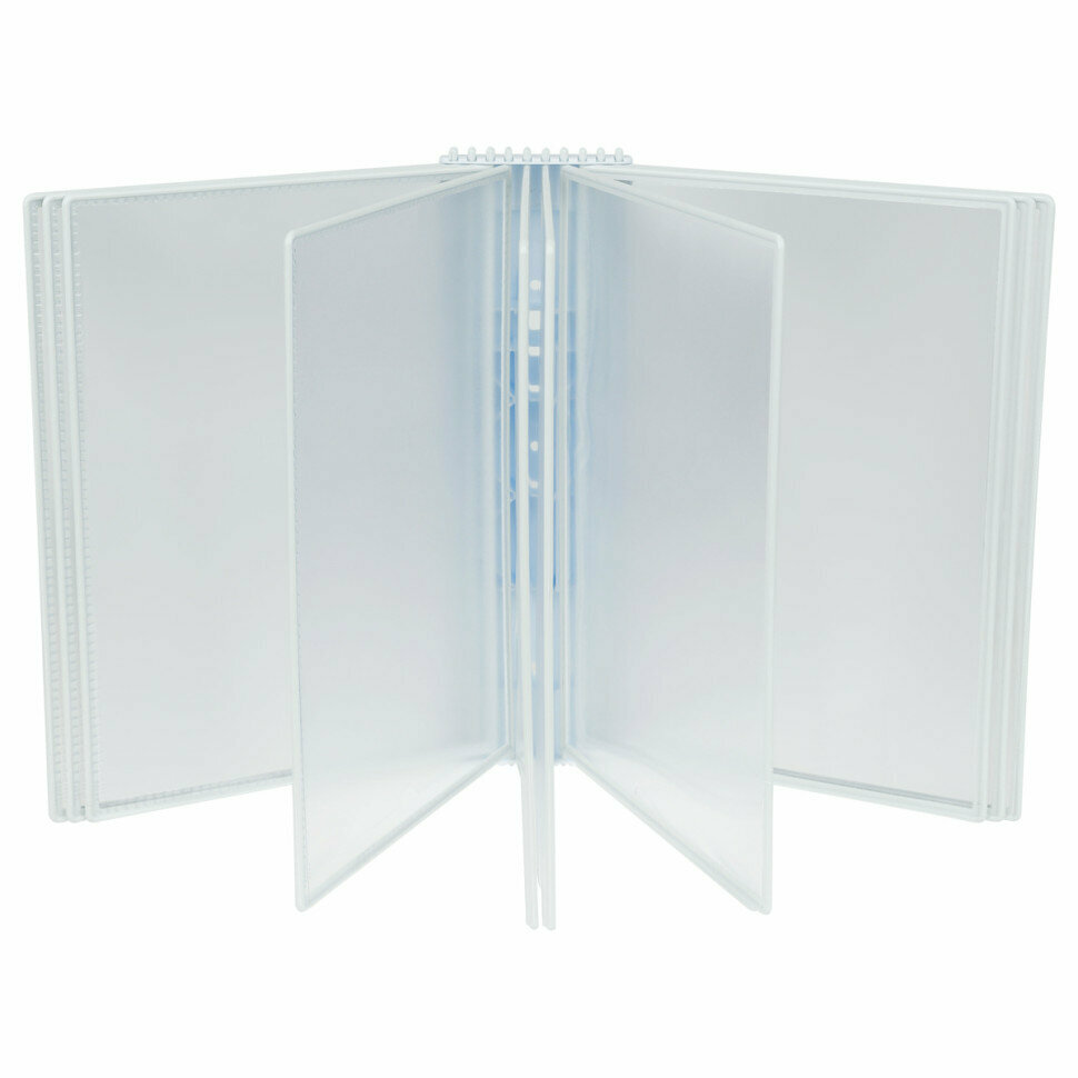 Демосистема настенная OfficeSpace с 10 панелями А4, белая, 359488