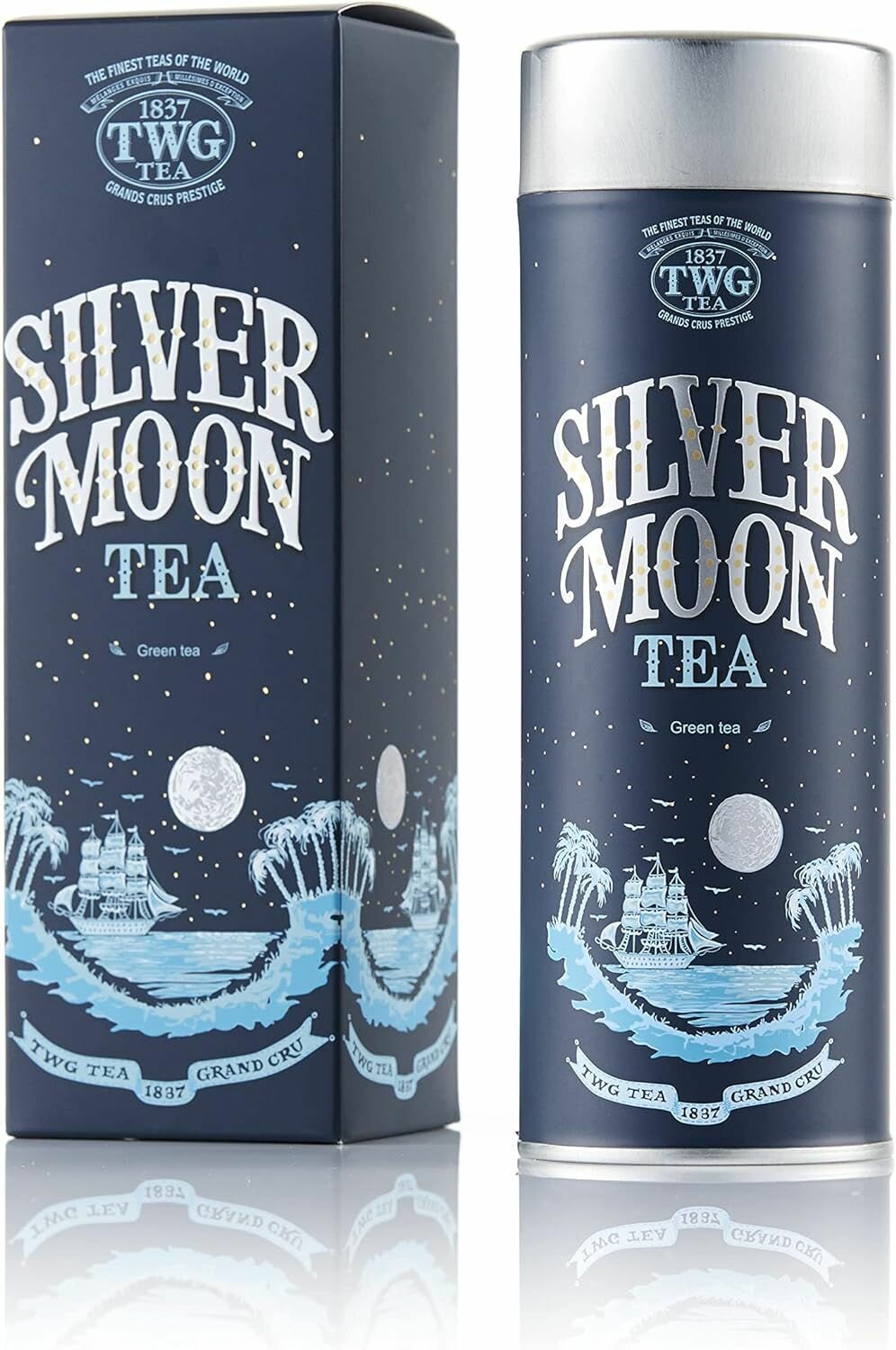 Зеленый чай TWG Silver Moon со вкусом клубники, 2 x 100г
