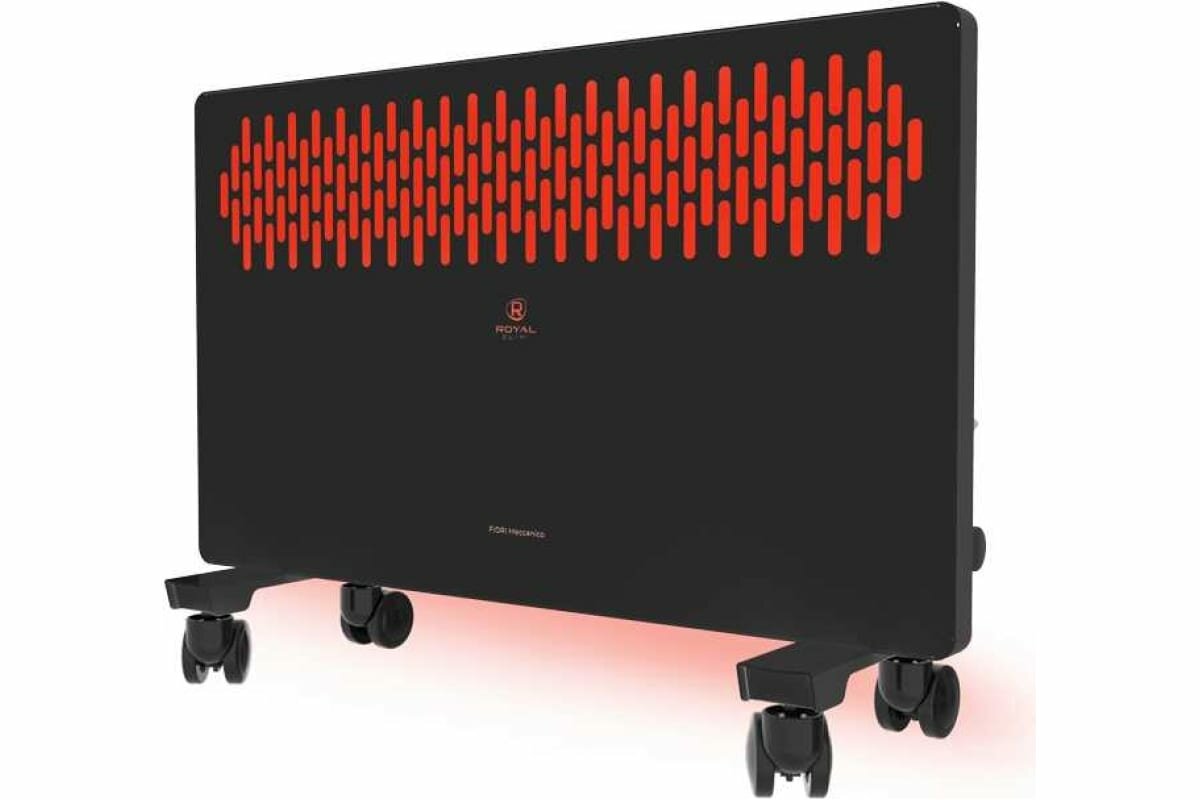 Обогреватель электрический с подсветкой ROYAL Clima FIORI Meccanico, REC-FRBR1000M, 1000 Вт, чёрный