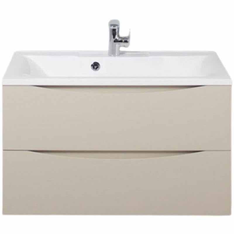 База под раковину подвесная BelBagno MARINO с двумя выкатными ящиками Crema Opaco 800x450x500 MARINO-800-2C-SO-CO-P