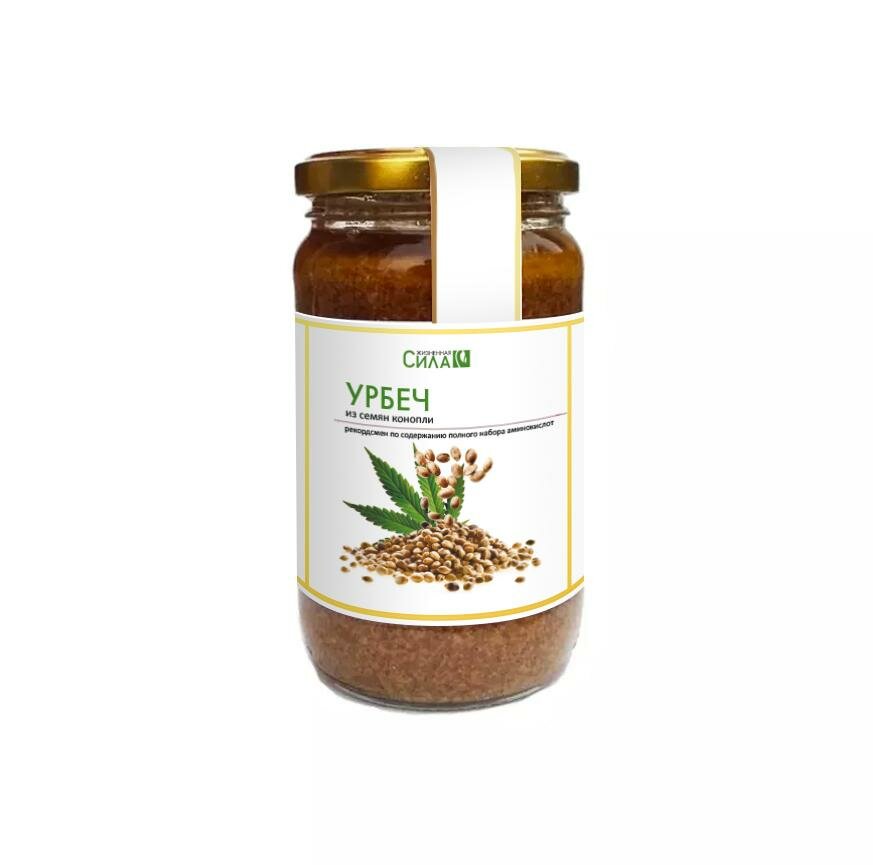 Урбеч конопляный НТК Жизненная Сила 350 мл, Источник растительного белка