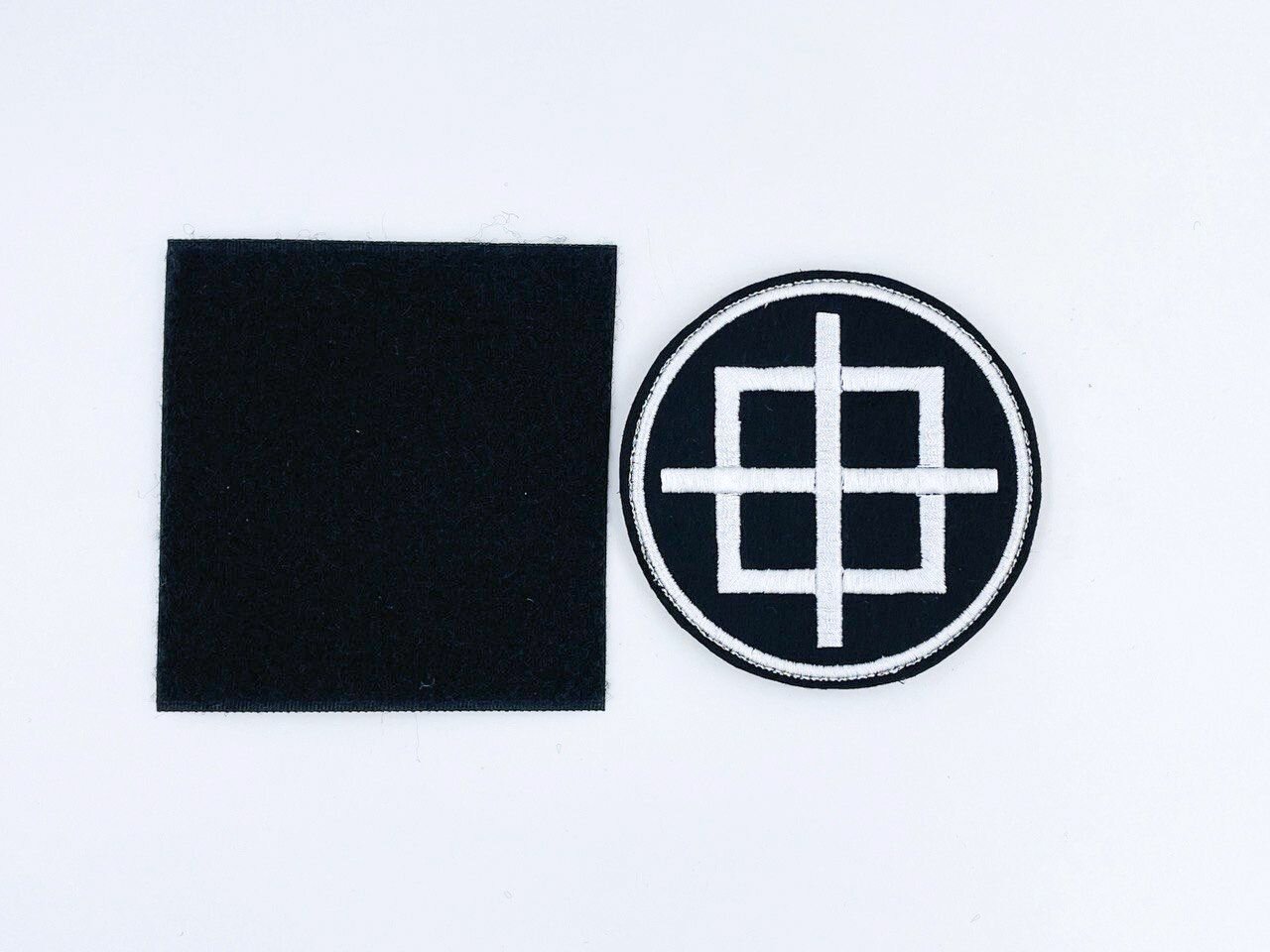 Шеврон патч с липучкой Макошь ГР Север белый 9,5см