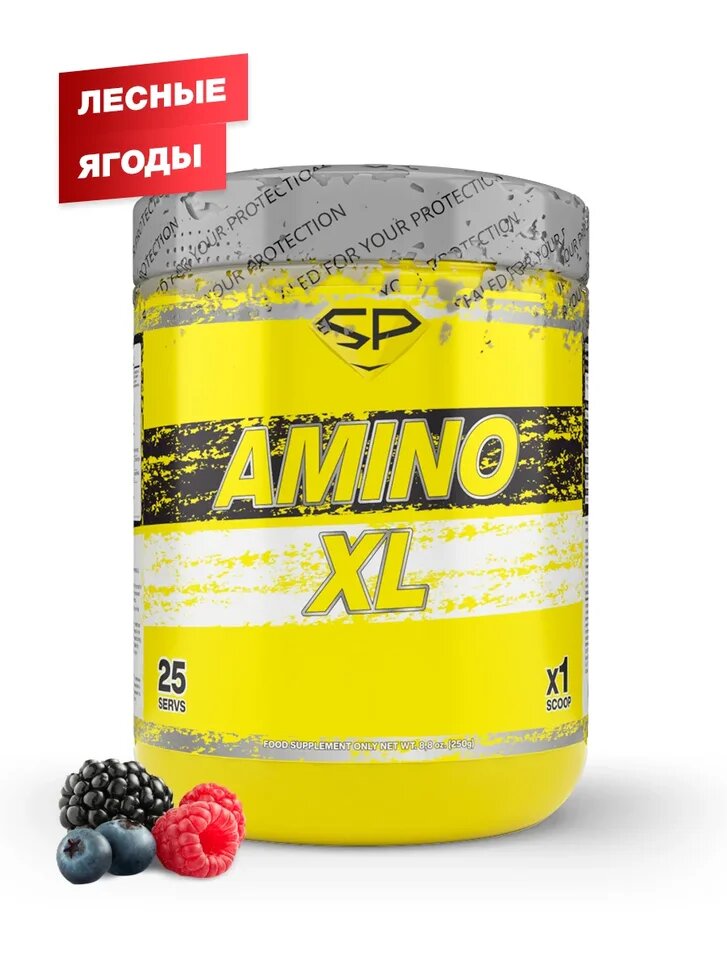 Аминокислотный комплекс AMINO-X, вкус «Лесные ягоды», 250 г, STEELPOWER, годен до 02.07.2026