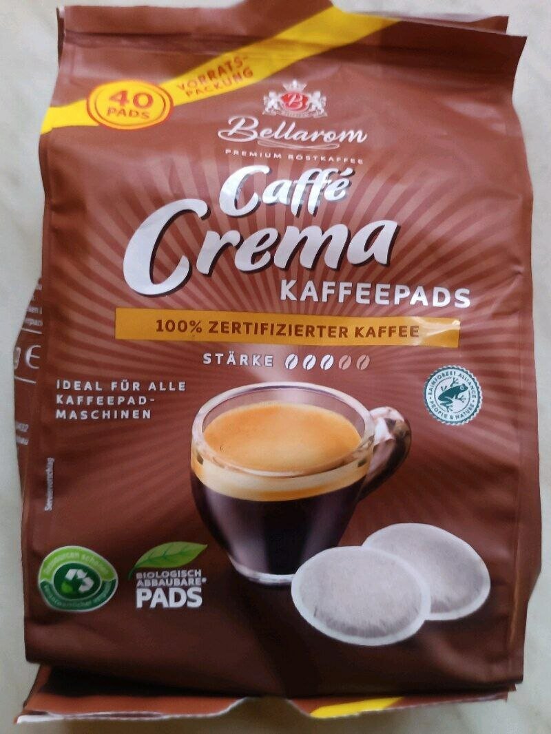 Кофе Bellarom Caffe Crema в чалдах (стандарт Senseo) 40 pads, арабика 100%, 280г, Германия