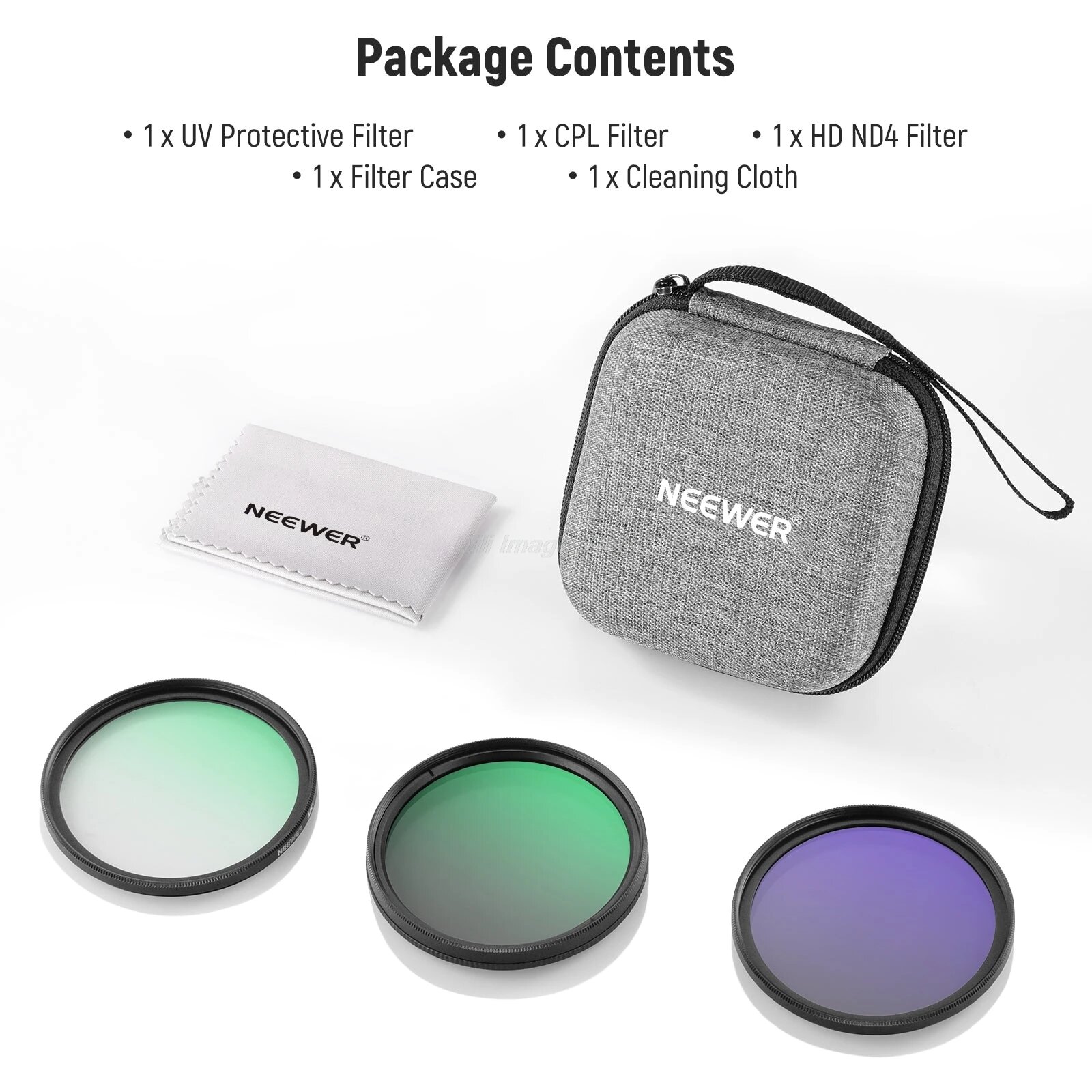 NEEWER набор фильтров 43mm: UV, CPL, ND