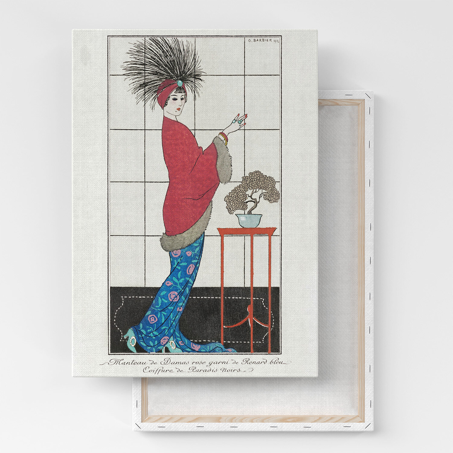 Картина на холсте, репродукция / Жорж Барбье / Размер 60 x 80 см