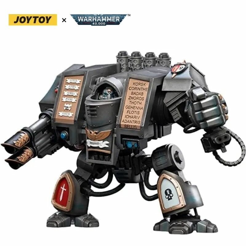 Подвижная фигурка JOYTOY Warhammer 40000 Grey Knights Venerable Dreadnought BRW0125-D