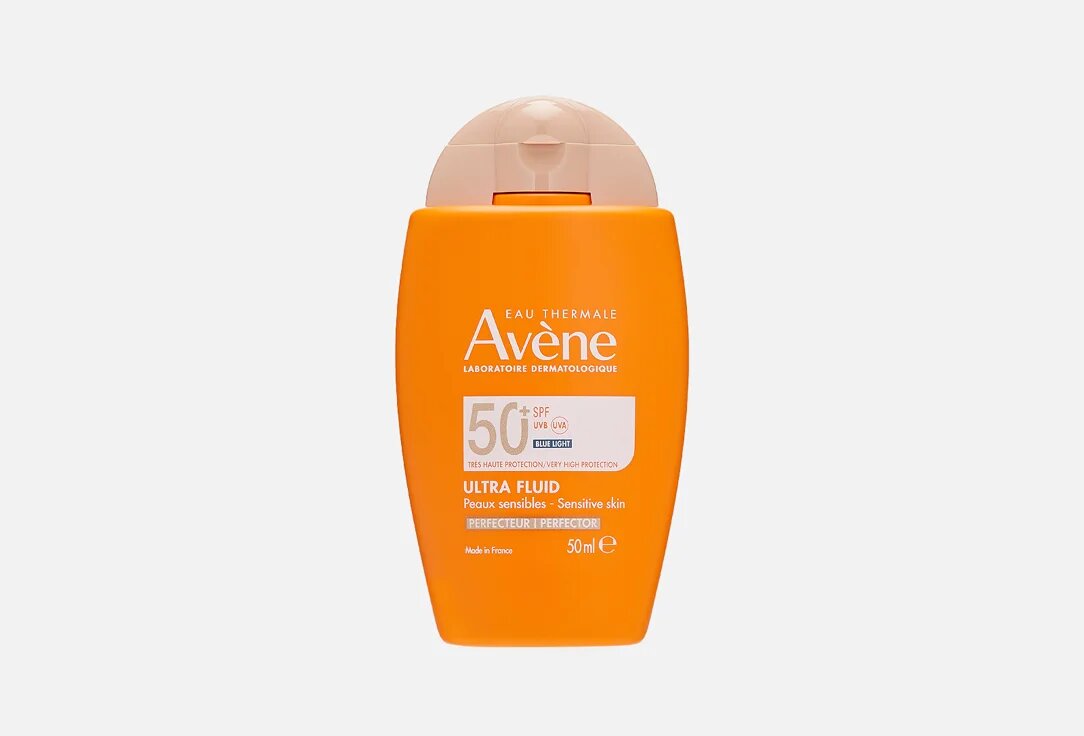 Ультрафлюид для лица SPF50+ EAU THERMALE AVENE SUN, тон Бежевый, 50 мл