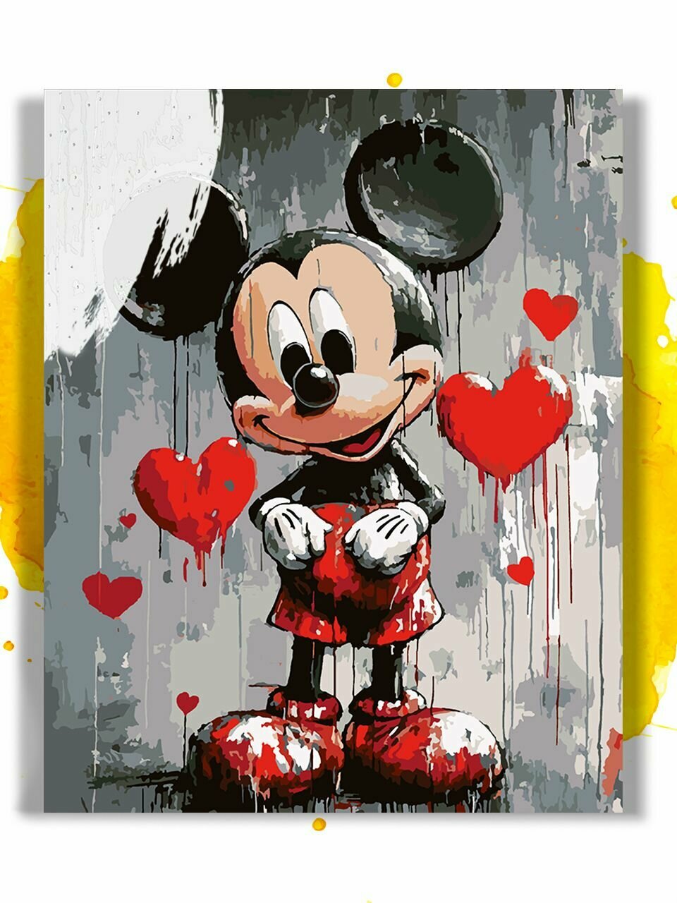 Картина по номерам на холсте Микки и любовь Арт, 40 х 50 см