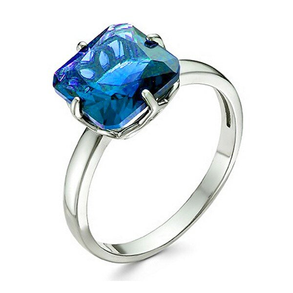 Кольцо, серебро, 925 проба, родирование