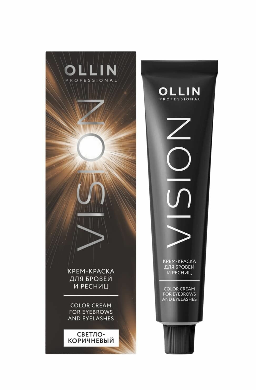 Ollin Vision Крем-краска для бровей и ресниц Светло-коричневый 20мл