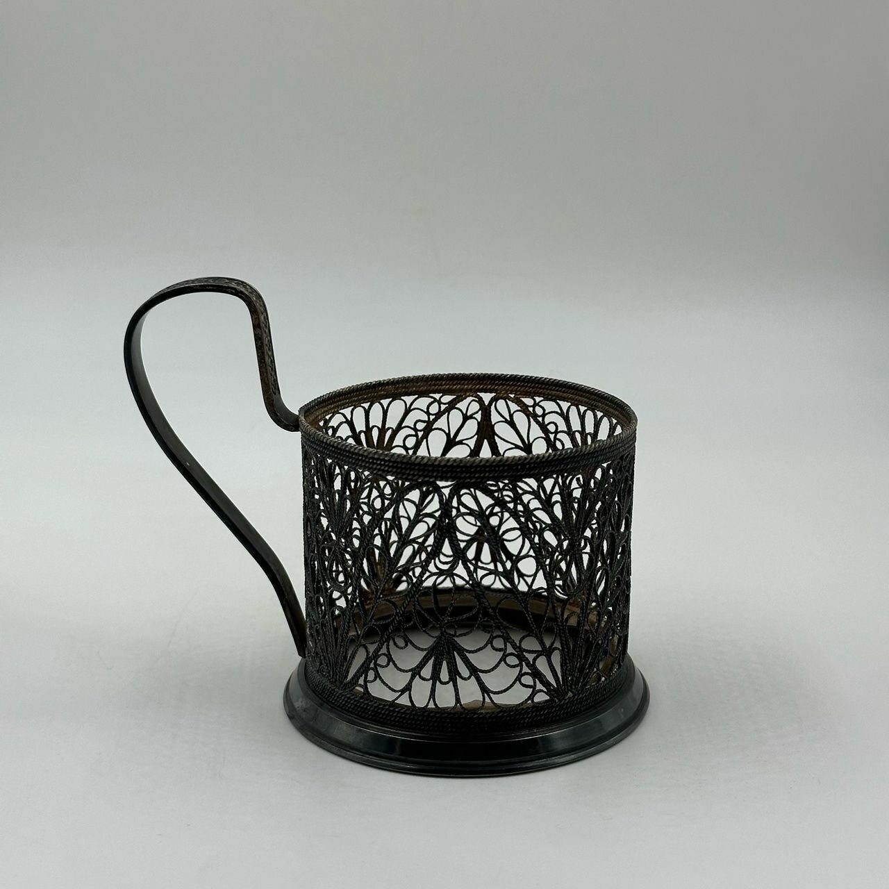 Подстаканник "Скань" Мельхиор Мстера-Мстерский Ювелир СССР Винтаж!