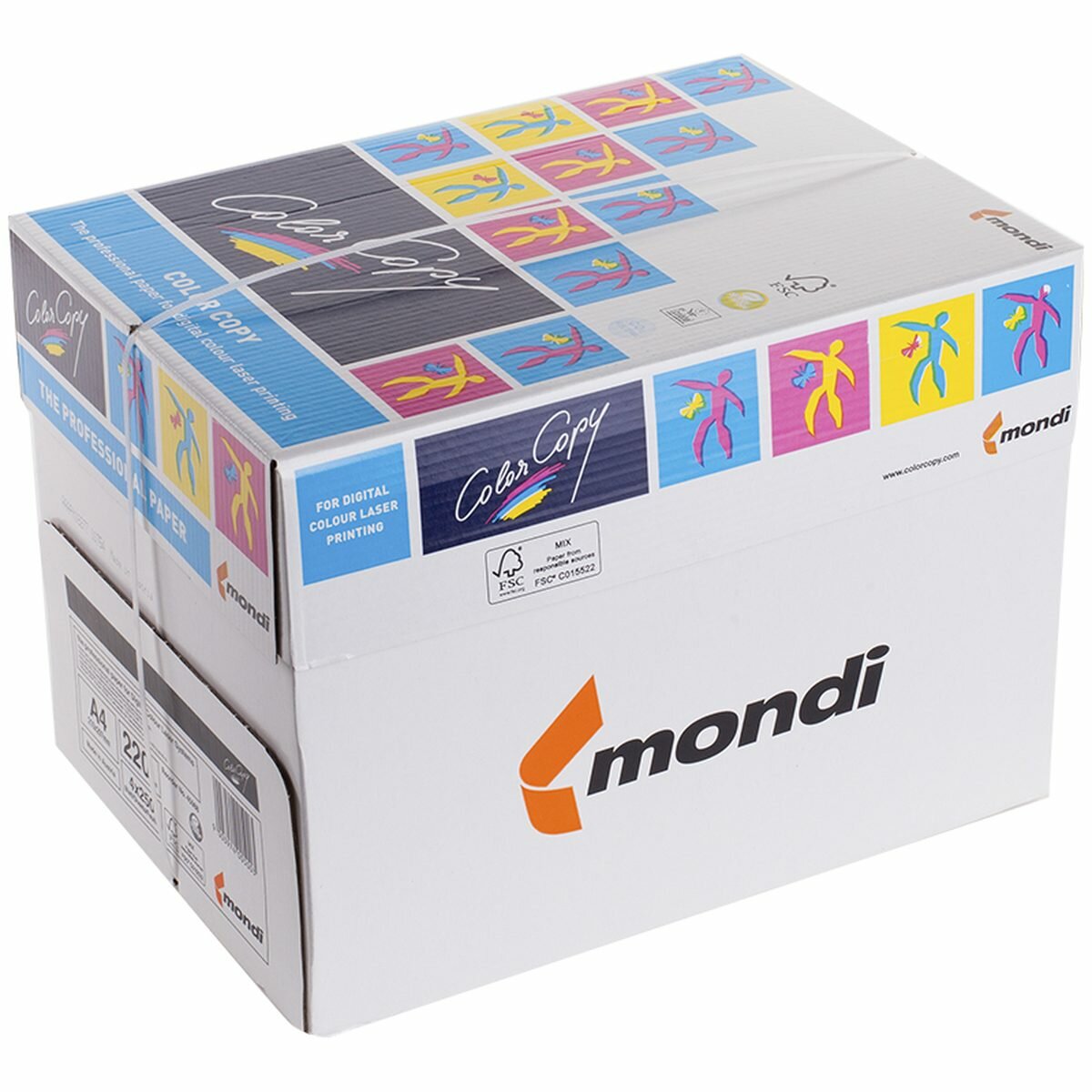 Бумага для цветной лазерной печати Color Copy (А4, 220 г/кв. м, 161% CIE) 250 листов, 4 уп.