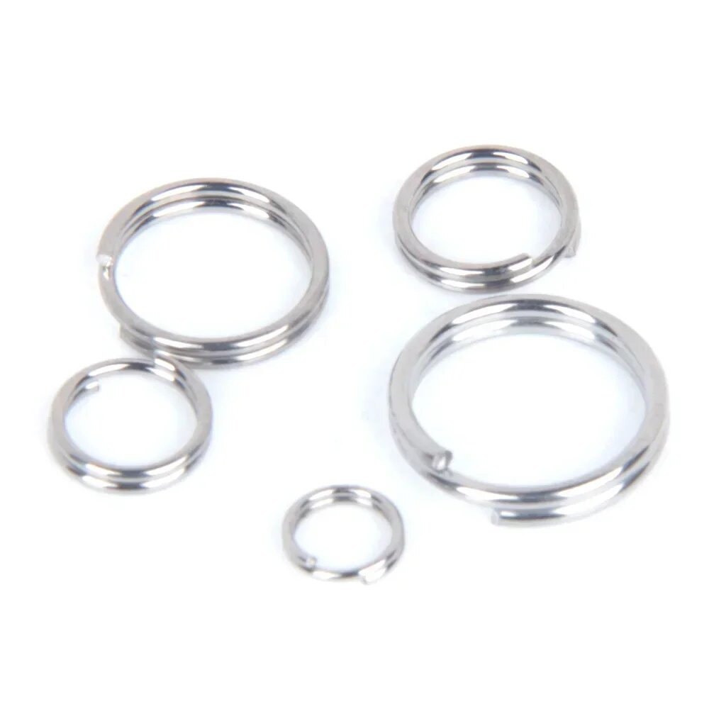 Открытые двойные кольца из нержавеющей стали XHN 1.0x15mm-50pcs, QQ-006--Steel