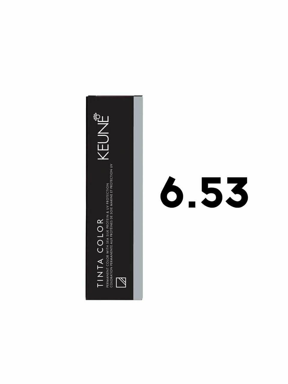 Keune Tinta Color 6.53 - Стойкая краска для волос темный каштановый блондин 60 мл