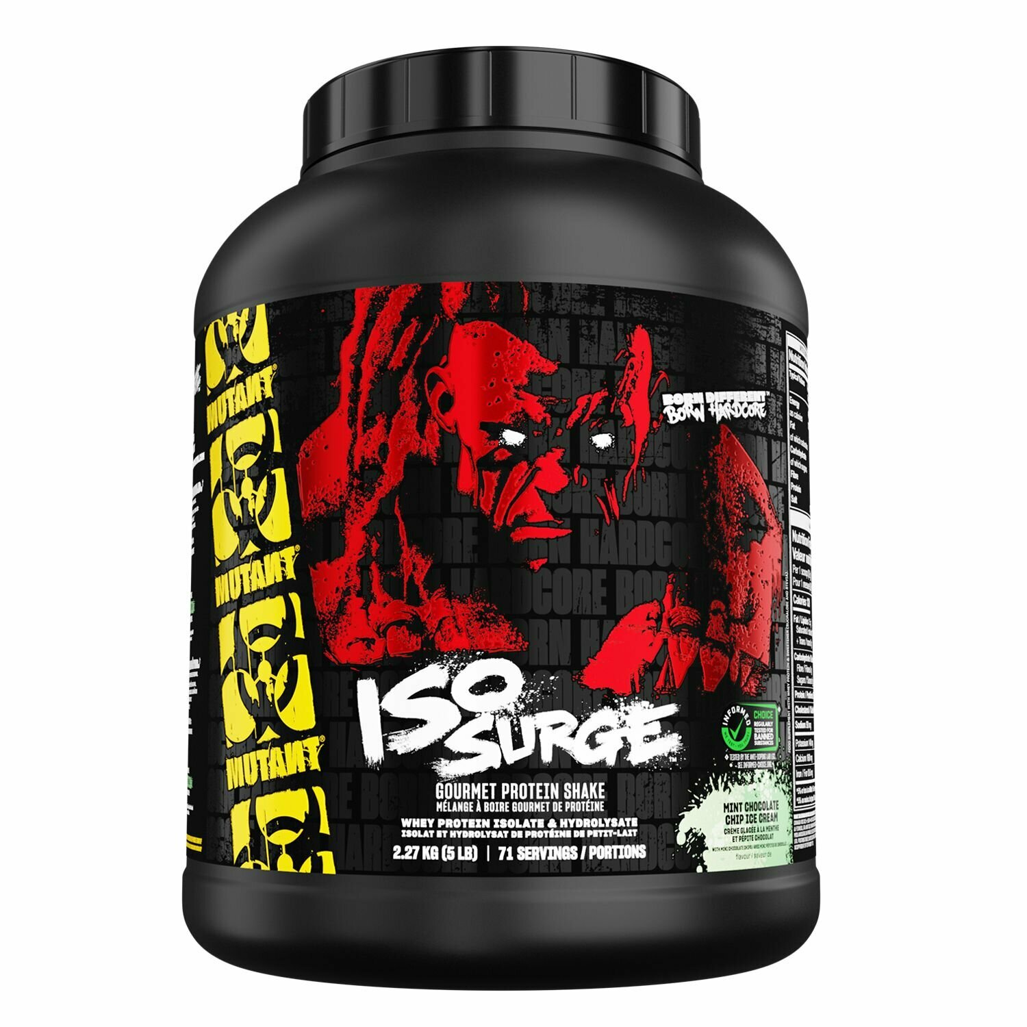 Изолят сывороточного протеина Мутант Изо Сёрдж 5 фунтов Мятный с Шоколадной крошкой / Mutant Iso Surge 5 lb Mint Chocolate Chip