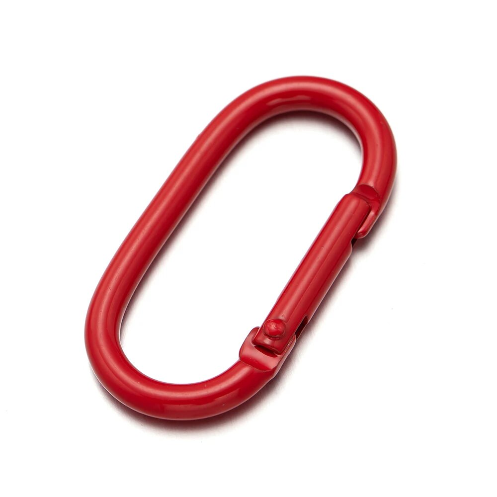Металлические овальные пружинные застежки 5 шт. Красный, Red