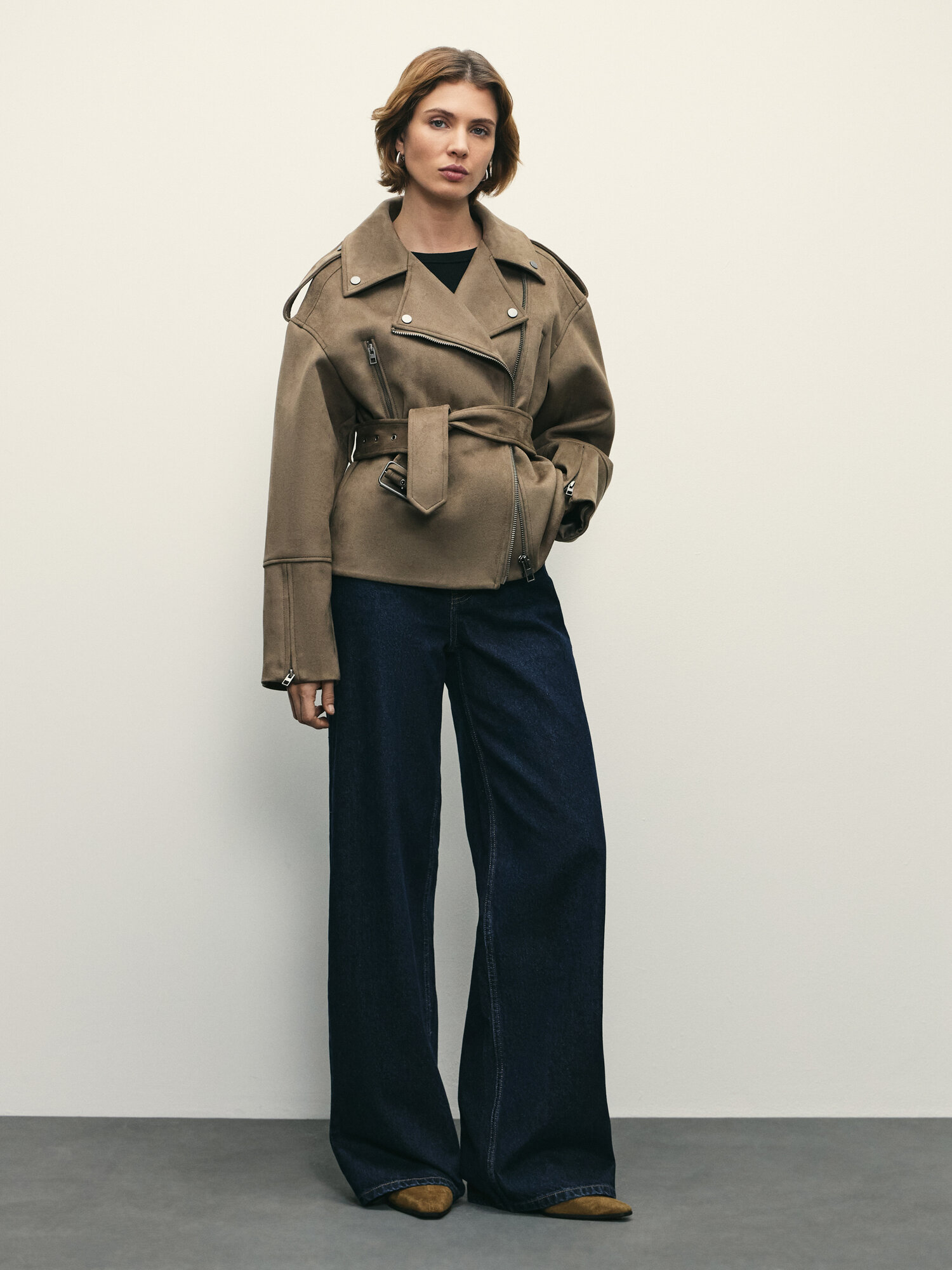 Джинсы широкие 