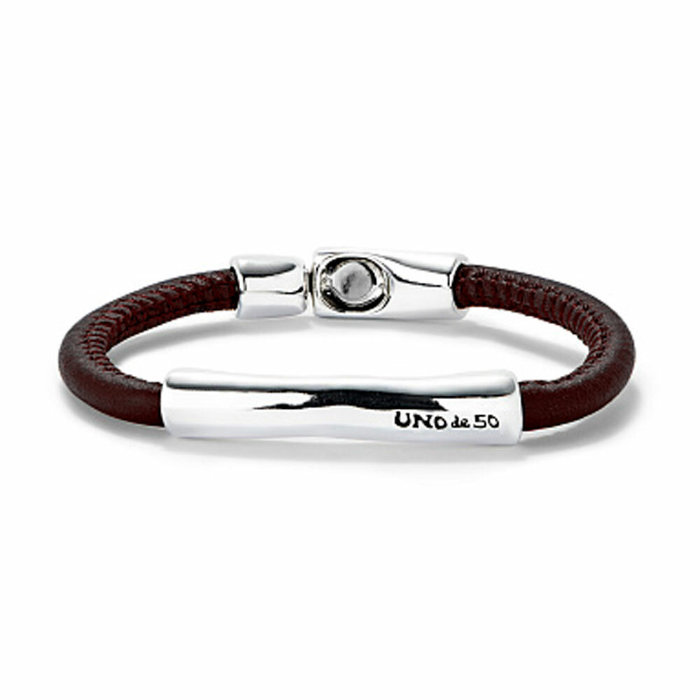 Браслет, металл, кожа