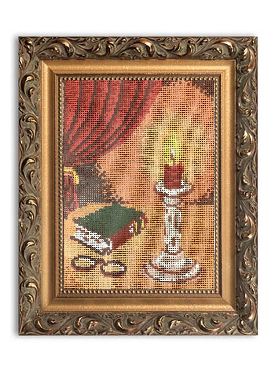 Канва для вышивания Свеча