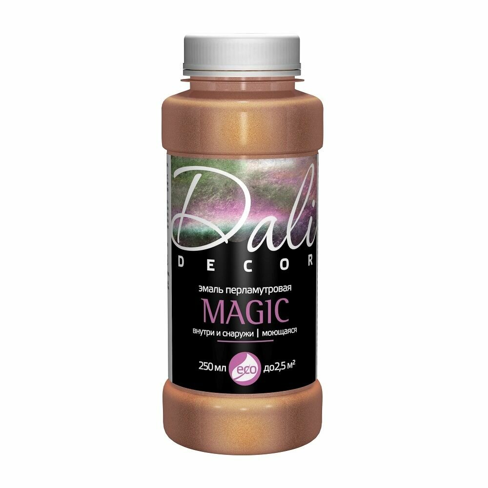 Эмаль акриловая, перламутровая Dali-Decor Magic (0,25л) золото