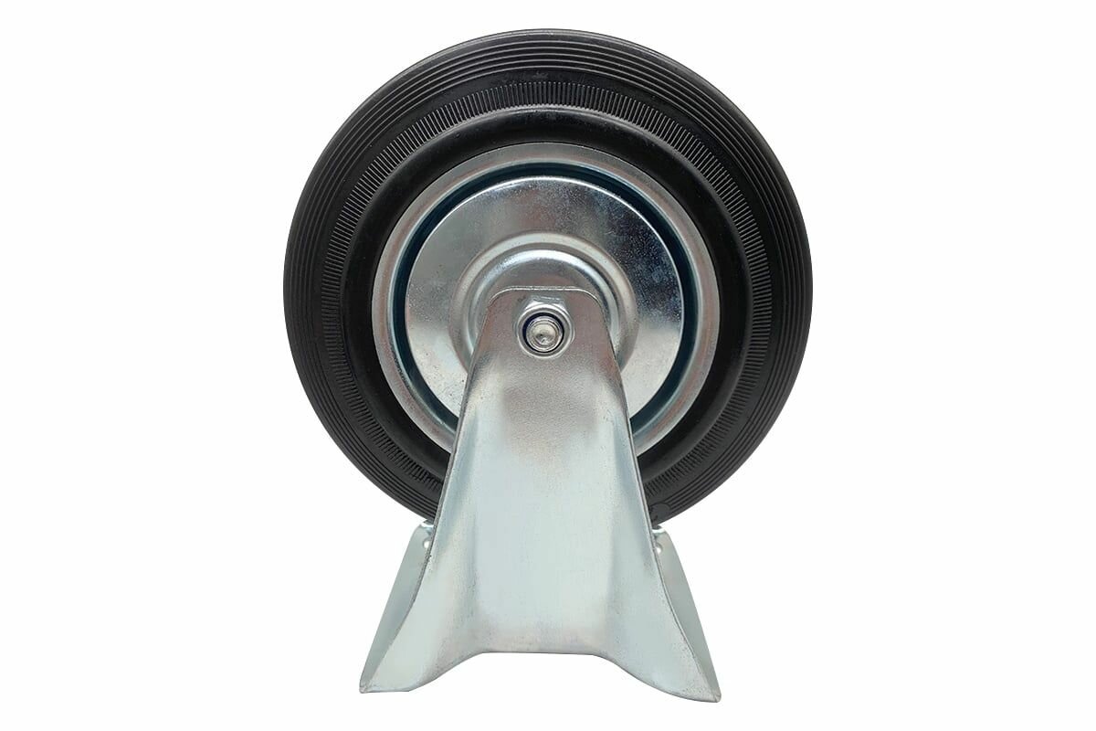 Колесо промышленное неповоротное с подшипником 200мм резина/сталь Gigant G-04-09-30