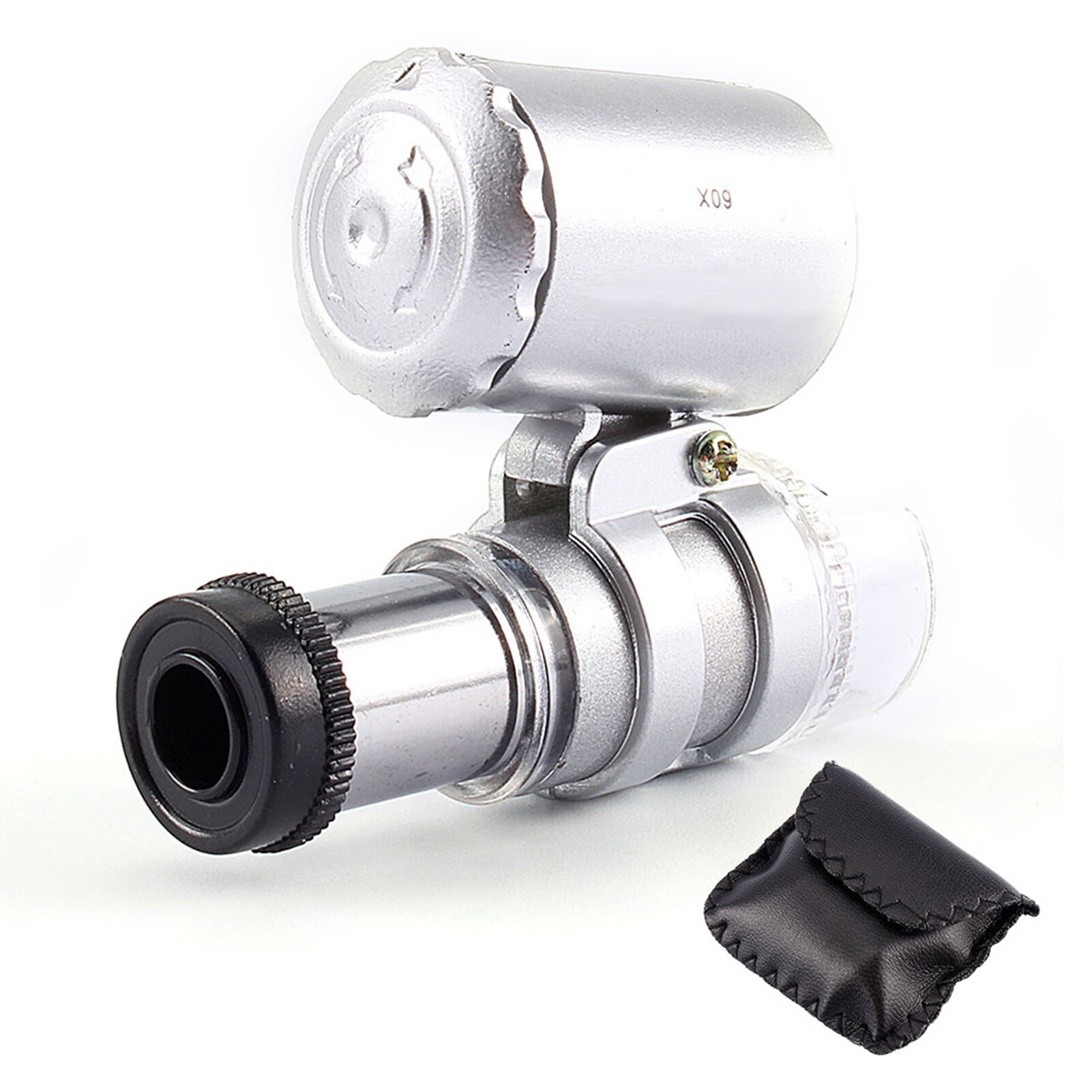 Карманный Микроскоп, Поворотный Переключатель, Экономящий Трудозатраты, Увеличивающий Микроскоп из Искусственной Кожи Pouc для Ювелирных изделий