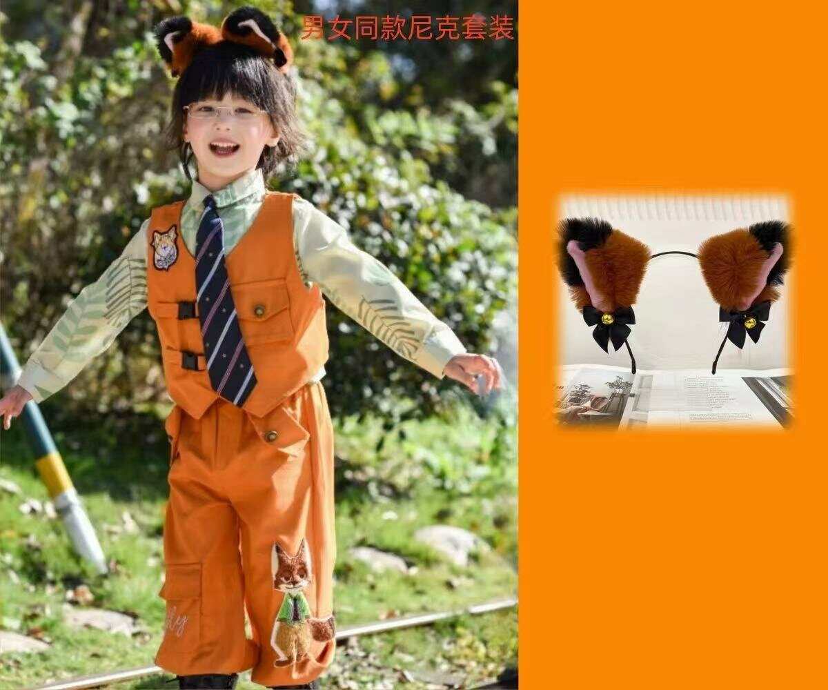 Костюм-тройка Crazy Animal City "Nick Judy Police Officer", для мальчиков и девочек, 4 предмета, цвет Nickelodeon